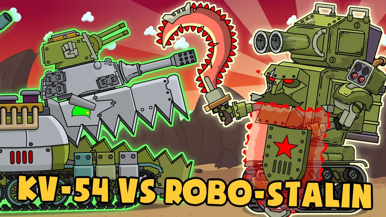 Chinese KV-54 VS Robo-Stalin - Cartoons about tanks - YouTube