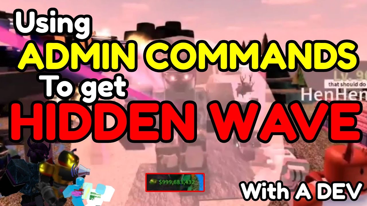Using ADMIN COMMANDS To Trigger HIDDEN WAVE In Tower Defense Simulator ...