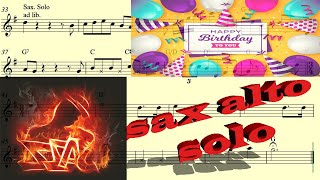 Happy Birthday To You Sheet music Sax alto Eb Chords - Chordify