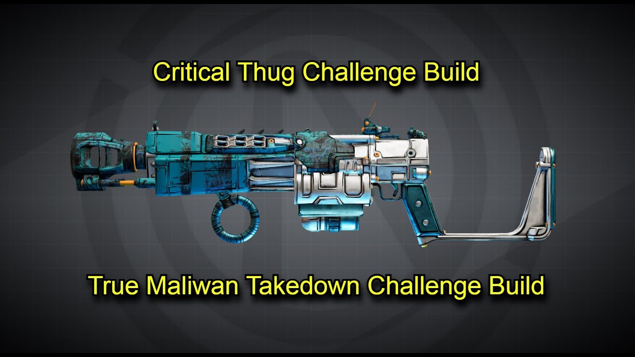 Critical Thug Zane Maliwan Takedown Challenge Build - YouTube