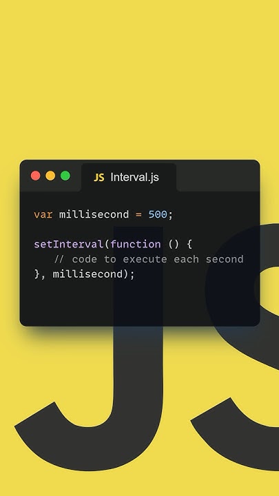 Beginner Js Tutorial Run Code Every Second Setinterval Function
