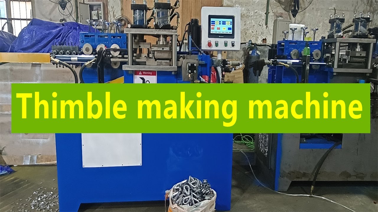 Automatic stainless steel thimble making machine |wire rope ring ...