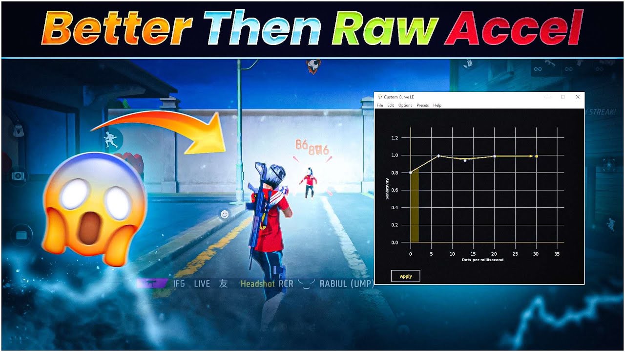 This is BETTER than Raw Accel🎯 | Custom Curve Free Fire - YouTube