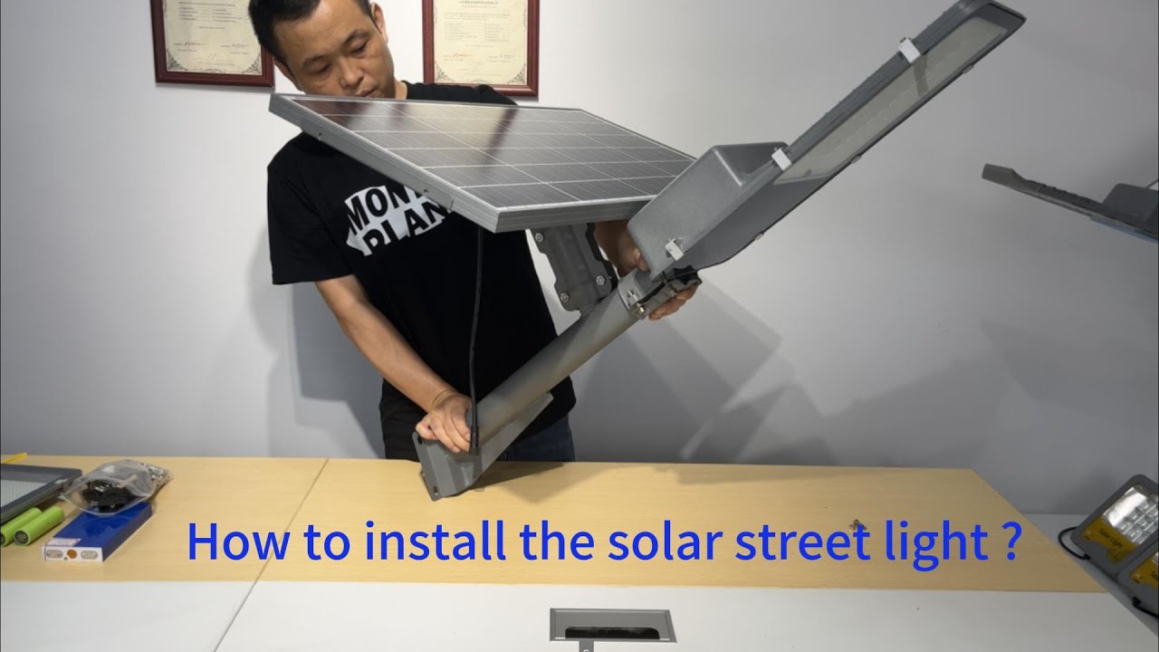How to install solar street lights step by step ?#solarstreetlights # ...