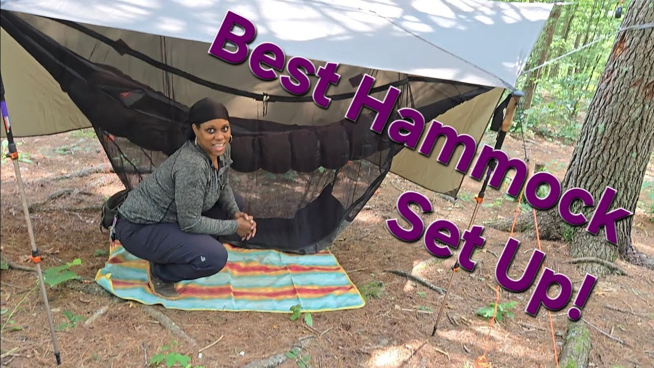 BEST HAMMOCK SET UP FOR CAMPING! - YouTube