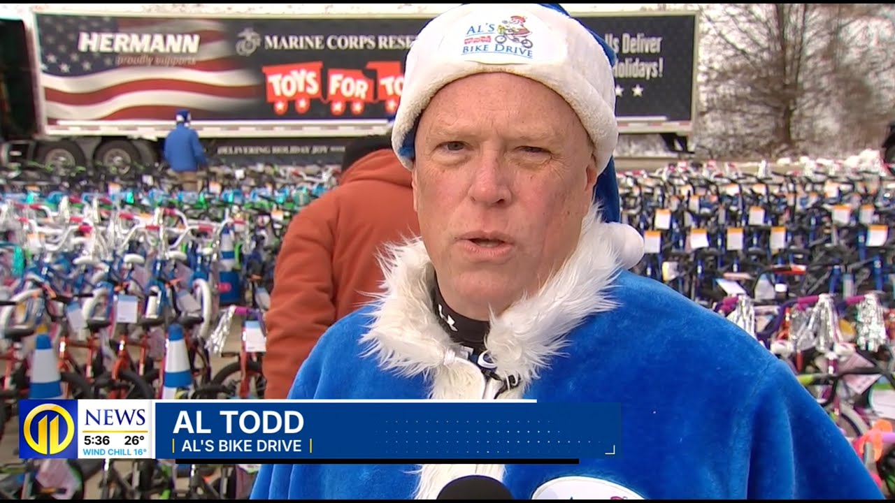 WPXI News Coverage of 2025 Bike Drive - YouTube