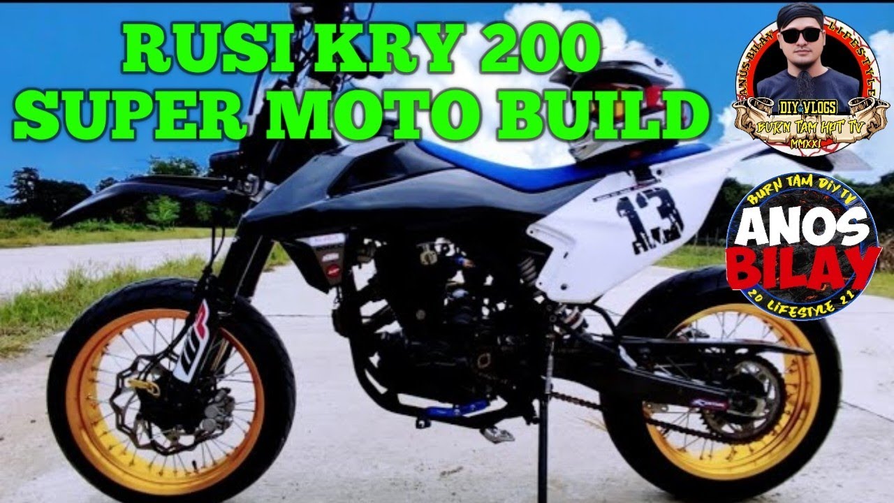 HOW TO BUILD A SUPERMOTO ON A KRY 200 🚳 - YouTube