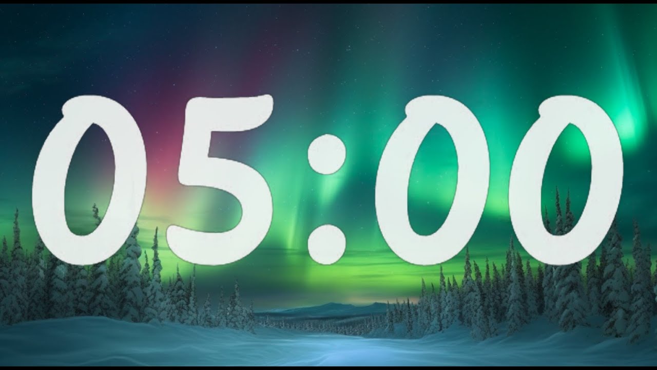 5 Minute Timer Aurora Borealis - YouTube