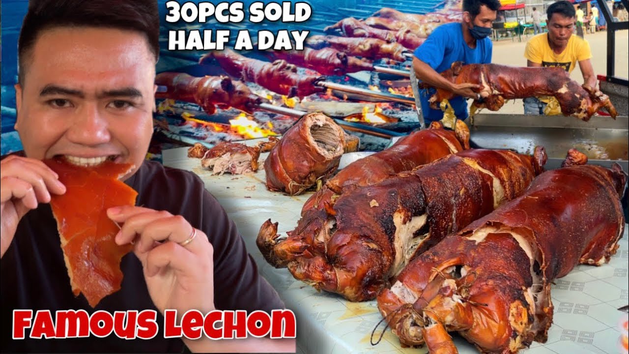 PHILIPPINES FAMOUS LECHON | FILIPINO STREET MARKET | FAMOUS LECHON ...