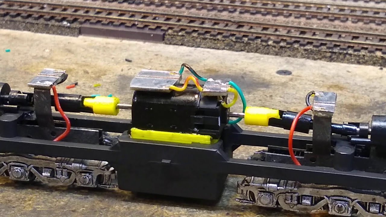 Athearn Blue Box PA-1 DCC conversion part 5 mounting the new motor ...