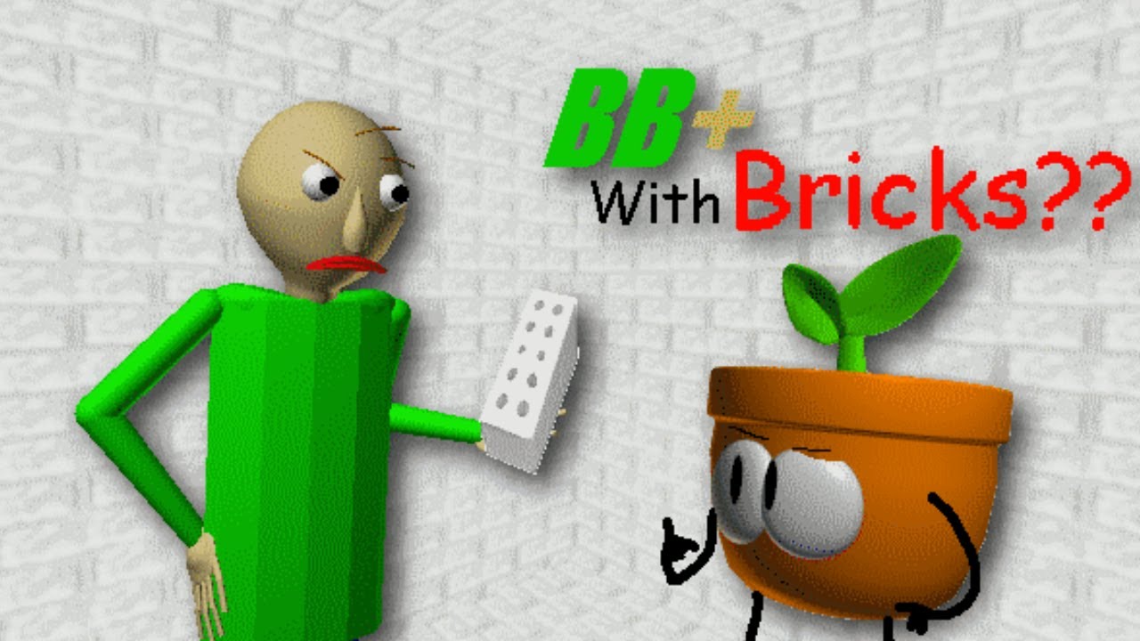 BB+ but with BRICKS??? (Baldi's Basics Plus V0.9 Mod) - YouTube