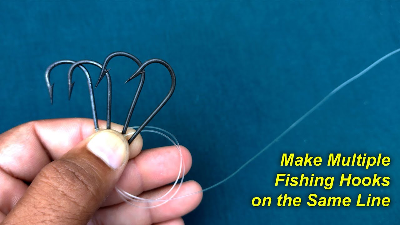 Make multiple fishing hooks on the same line || [2K] - YouTube