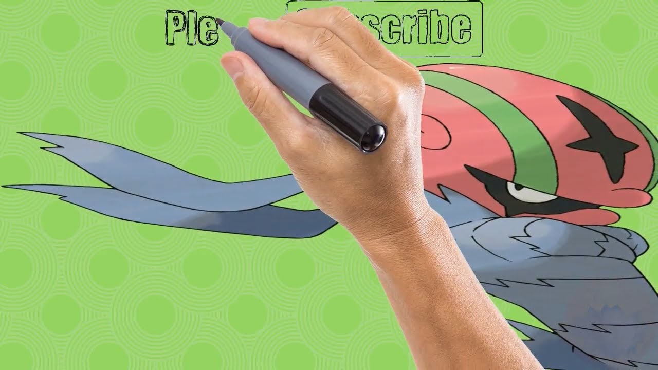 How to draw accelgor from Pokemon Go: learn colors for kids 102 #Tamm ...