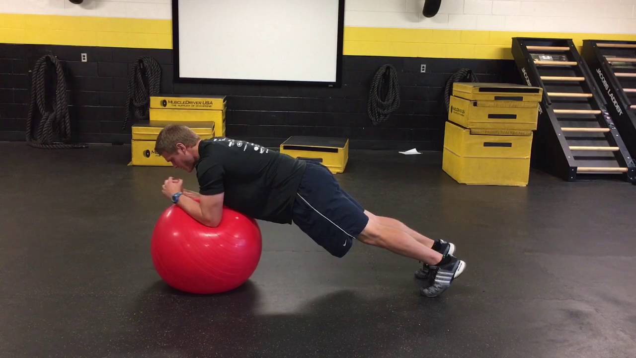 Physioball Plank - Forward/Back - YouTube
