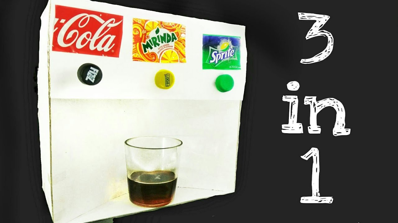 How to Make Coca Cola Soda Fountain Machine step by step with 3 ...