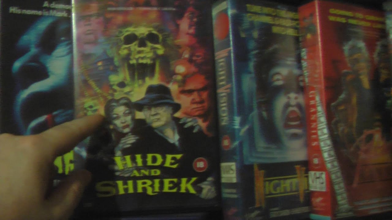 Rare Horror VHS Labels in my collection - YouTube