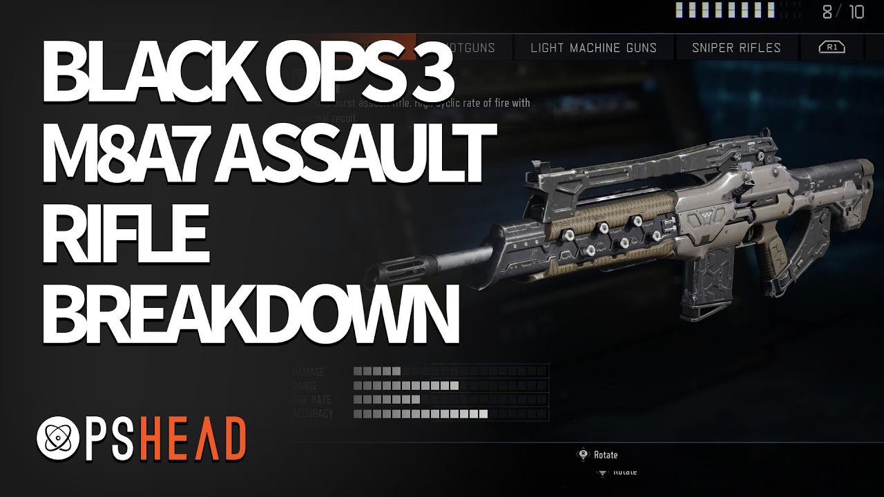 BLACK OPS 3 - M8A7 Assault Rifle Breakdown - YouTube