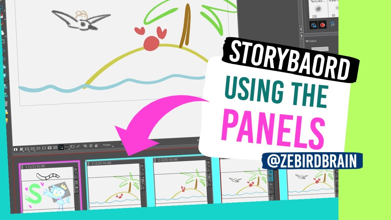 STORYBOARD PRO - Part 2: Panels, drawing and stuff (StoryBoardPro20 ...