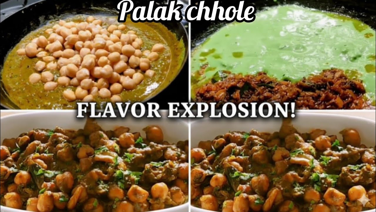 “Masaledar Palak Chole Recipe | Healthy & Tasty Spinach Chole | Quick ...