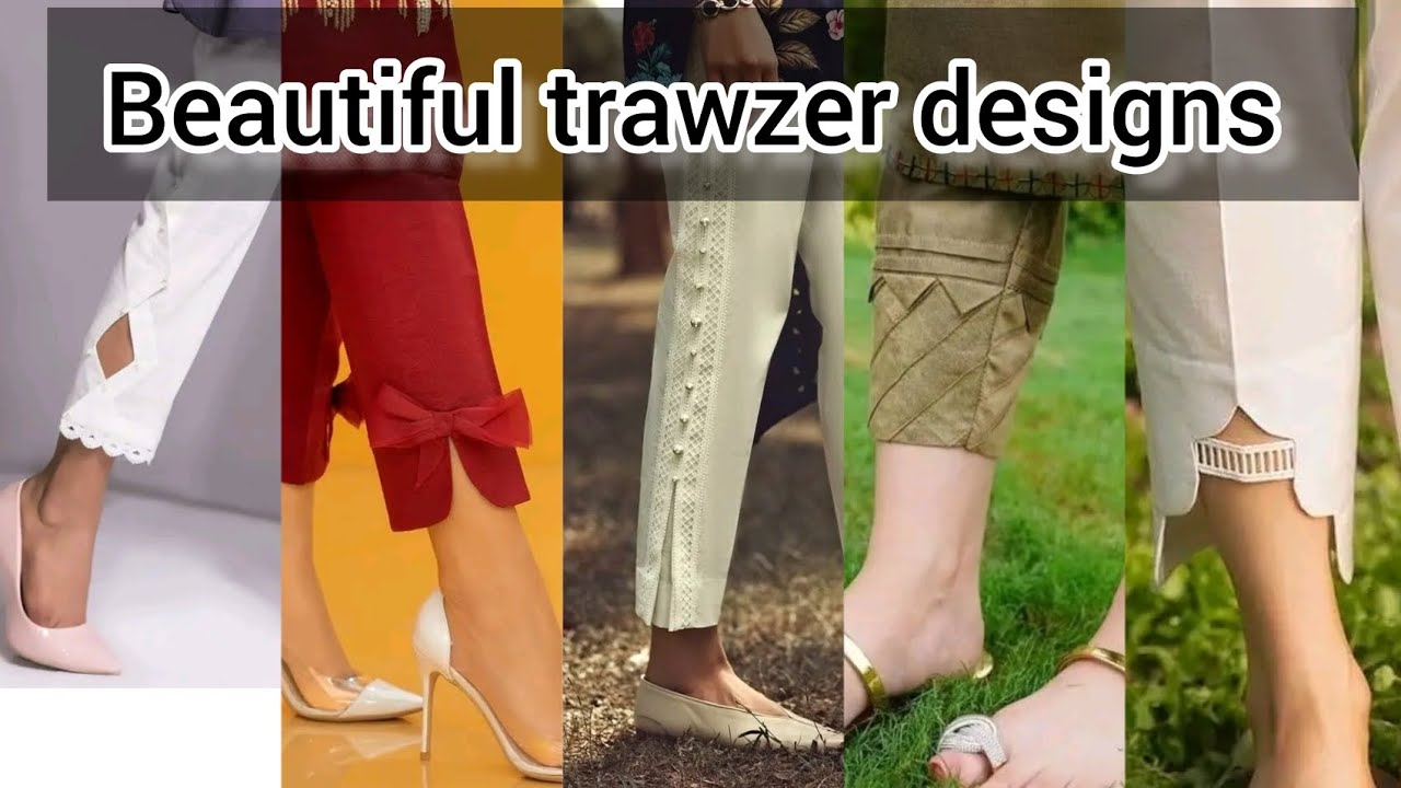 Latest and unique trousers designs for girls/ beautiful trawzer designs ...