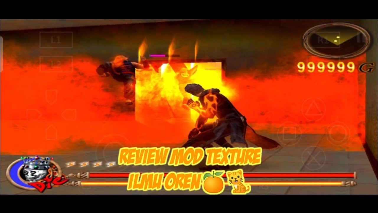 Tes mod texture ilmu Oren God hand + cheat Game play AetherSX2 - YouTube