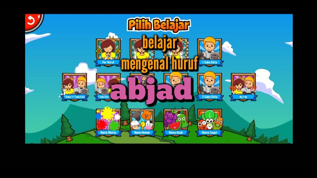belajar mengenal huruf abjad,,sambil bermain..//games anak,part 2 - YouTube