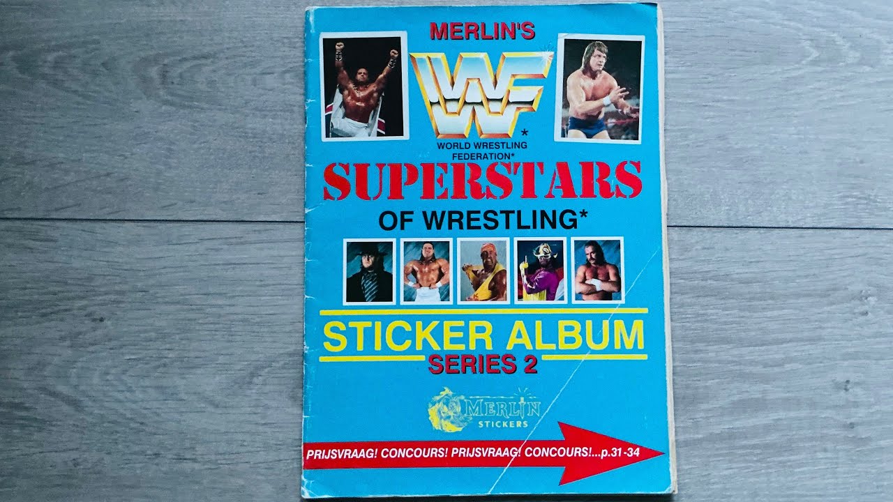 WWF Superstars Blue Series 2 Wrestling Sticker Album 1991 - YouTube