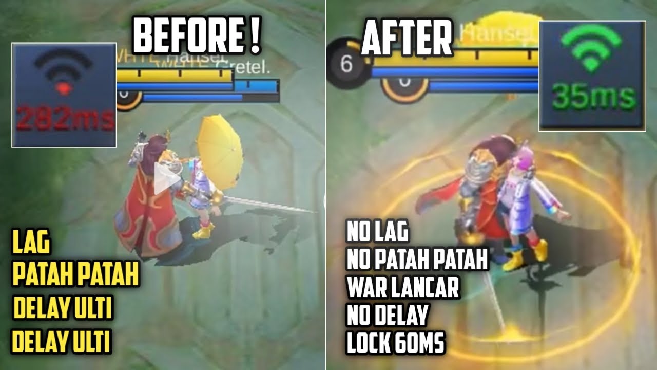 CARA MENGATASI LAG PING MOBILE LEGEND SETELAH UPDATE | MEMPERCEPAT PING ...