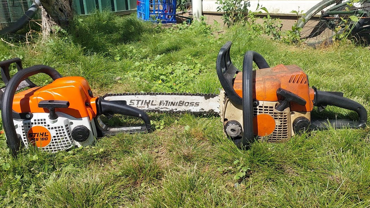 Stihl MS 170 ported first start up STD bore - YouTube