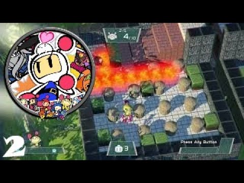 Super Bomberman R - Full Game Walkthrough World 2 - Planet Timbertree ...