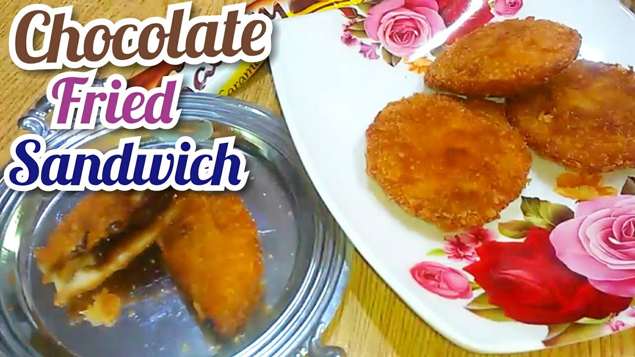 Galaxy Chocolate Fried Sandwich Recipe ~ Chocolate sandwich - YouTube