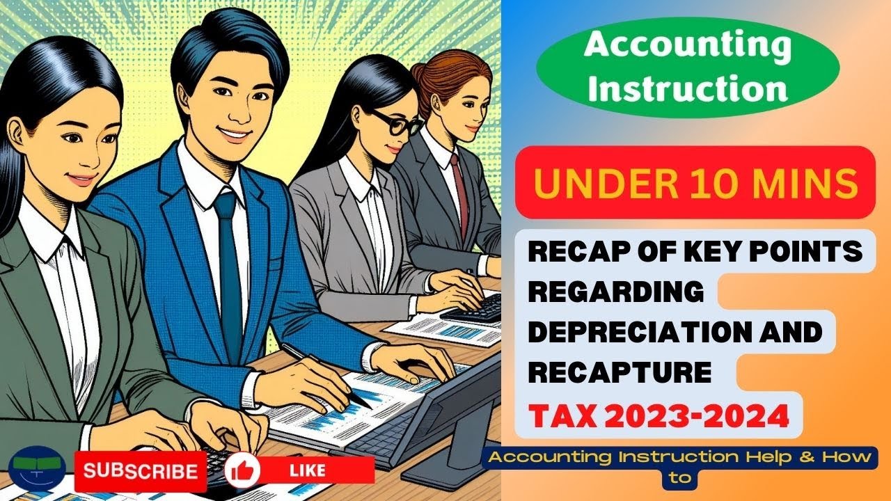Recap of key points regarding depreciation and recapture Tax 2023-2024 ...