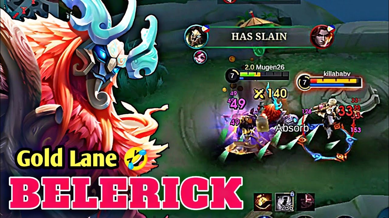 Watch this GOLD Lane Belerick | Best Build, Emblem and Gameplay | Top ...