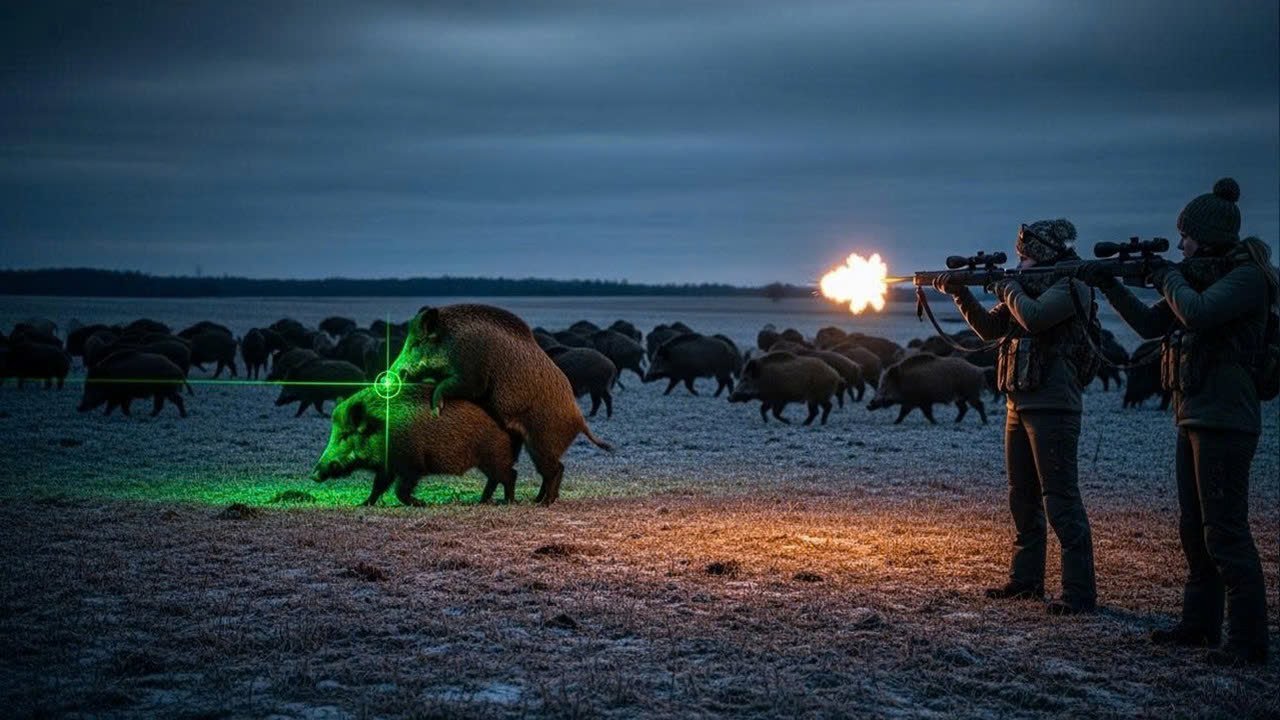 Night Attack! Hundreds of Wild Boars Attack Farm - Texas Farmers and ...