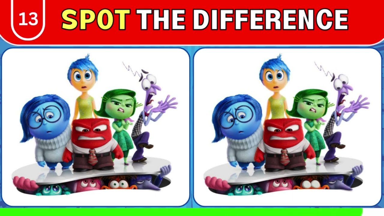 Spot the Differences Inside Out - YouTube