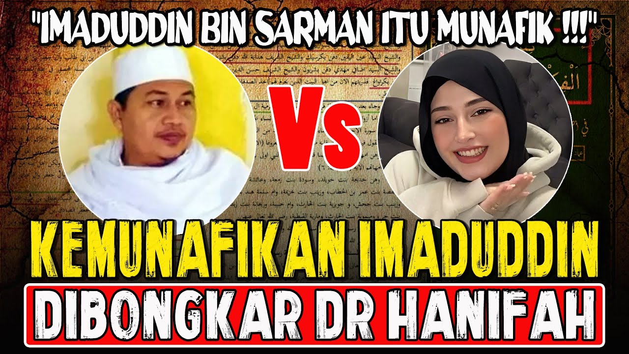 DR. Hanifah : “Imaduddin Itu MUN4FIK, Dulu Mengakui Ba’alawi Sekarang ...