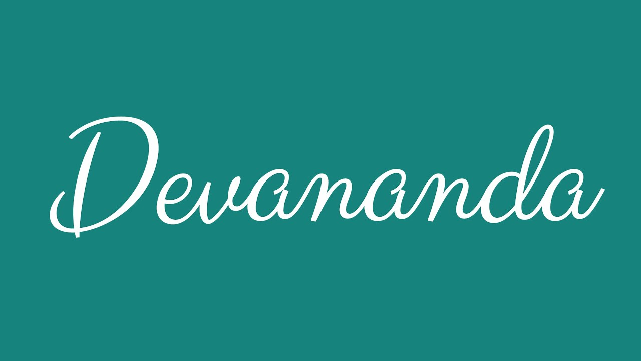 Learn how to Sign the Name Devananda Stylishly in Cursive Writing - YouTube