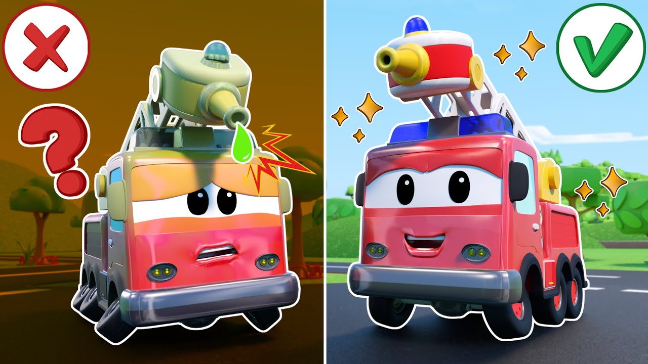 SICK FIRETRUCK need repair! 🚒 Help Tom! + more Vehicle Repair Stories 🔥 ...