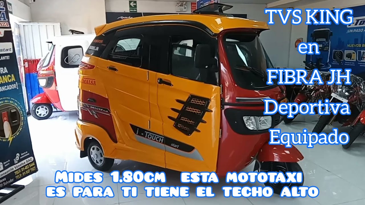 mides 1metro80cm esta MOTOTAXI TVS DELUXE PLUS I TOUCH EN FIBRA JH ...
