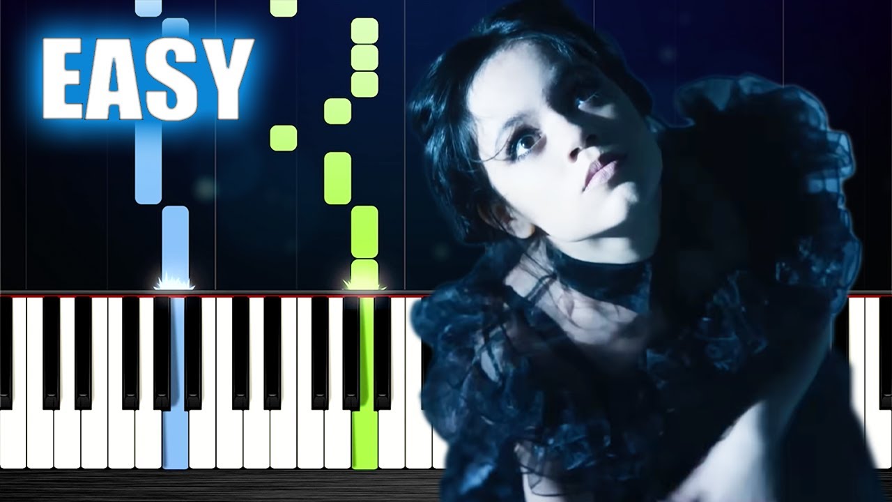 Wednesday Addams - Dance Scene - EASY Piano Tutorial - YouTube