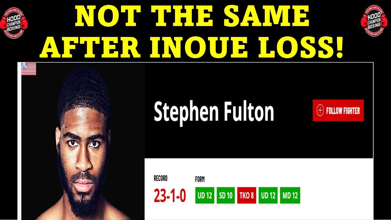 STEPHEN FULTON HAS LOST HIS CONFIDENCE. ADMITS THAT FIGUEROA SHOULD ...