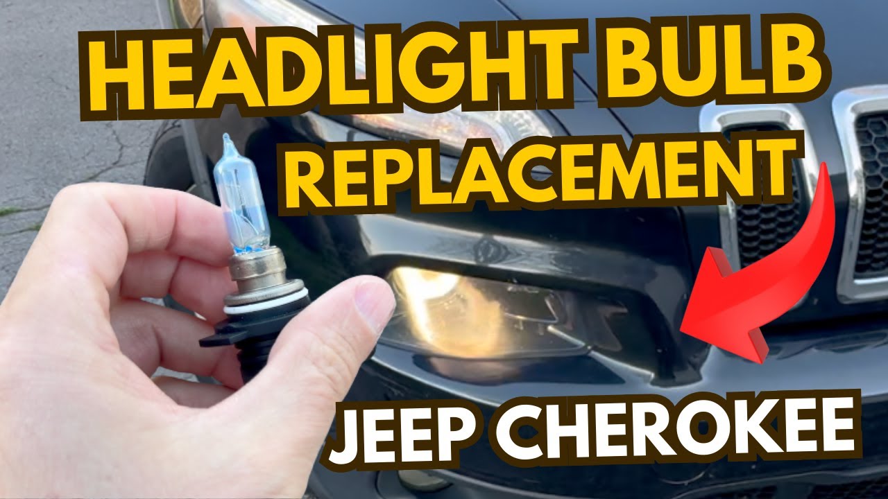 DIY Headlight Change on a 2014-2020 Jeep Cherokee (FAST & EASY!) - YouTube