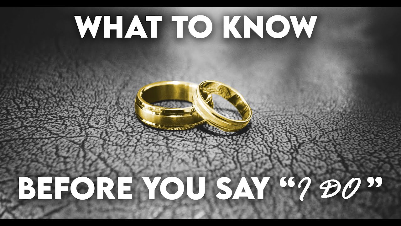 What to know before you say "I do" - YouTube