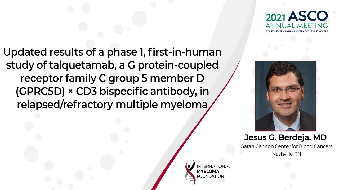 Updated results of a phase 1, first-in-human study of talquetamab in ...