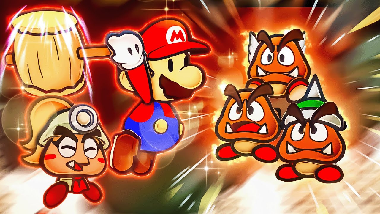 Smashing GOOMBAS but I'm a PAPER AIRPLANE!! | Paper Mario: The Thousand ...