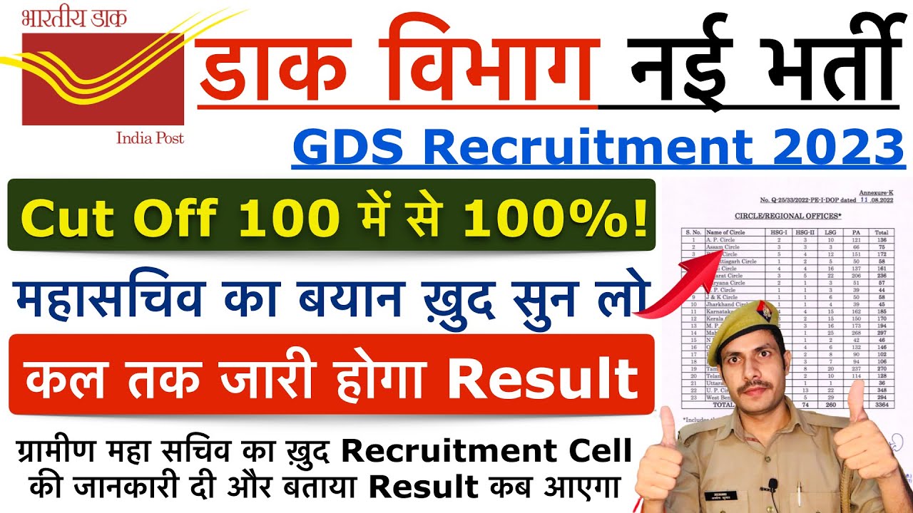India Post GDS Result 2023 | India Post GDS Result Date 2023 | India ...