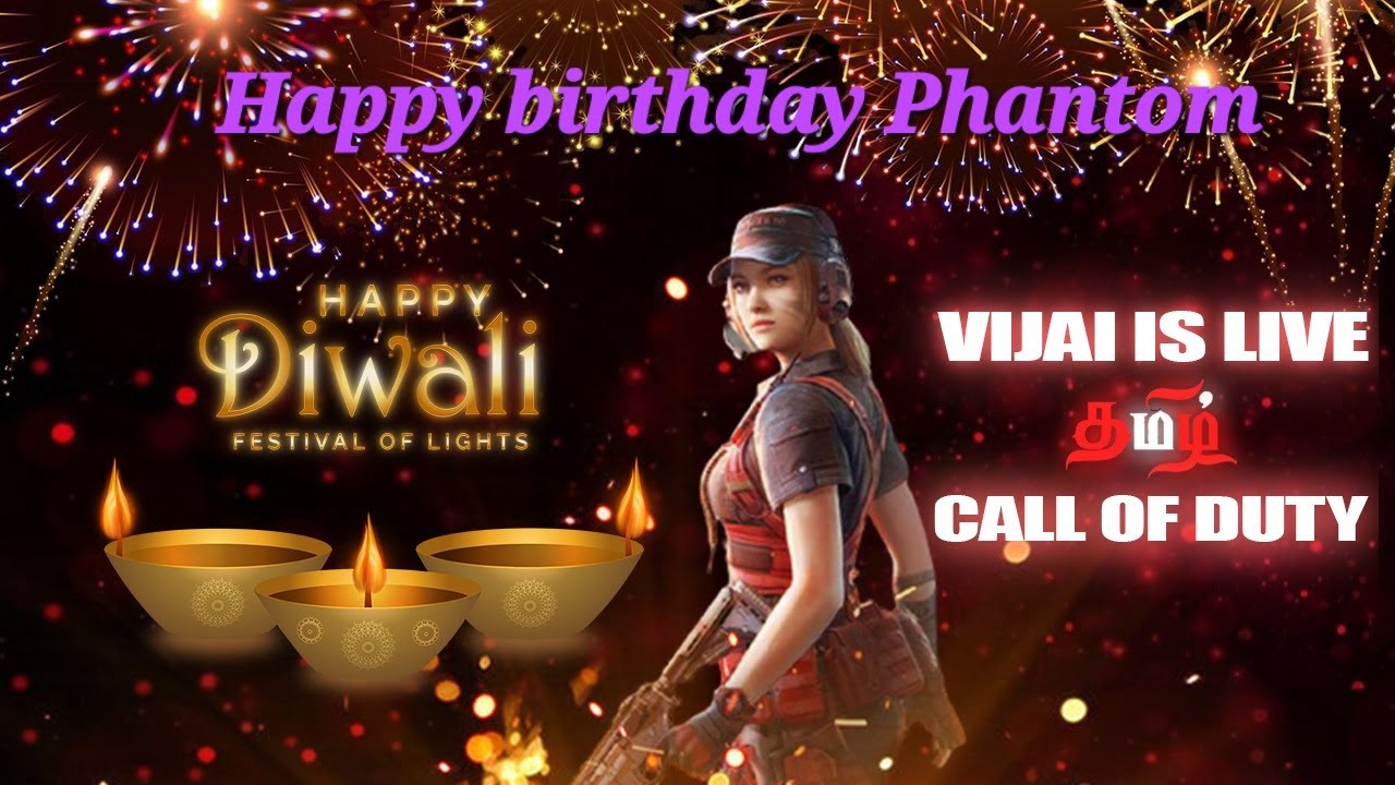 🔴Happy Diwali & Happy Birthday Phantom🔴VIJAI PLAY CODM🔴DAILY LIVE 7️⃣TO ...