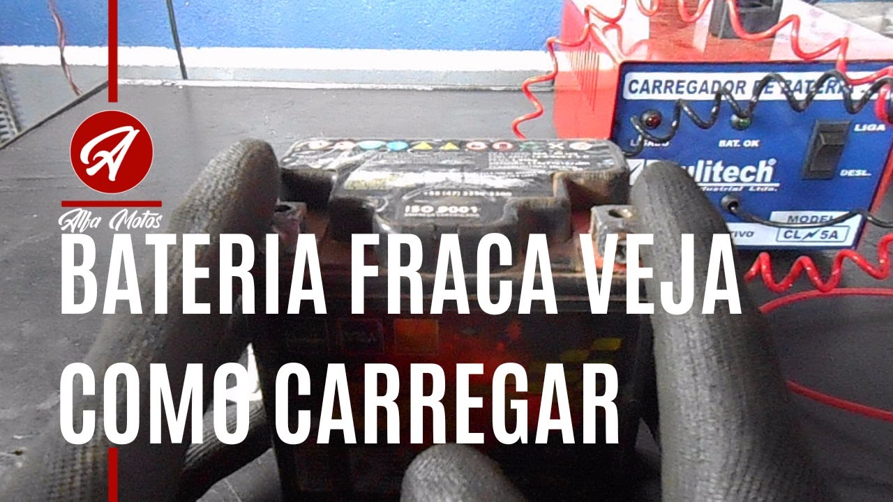 PROCEDIMENTO PARA RECARREGAR UMA BATERIA - YouTube