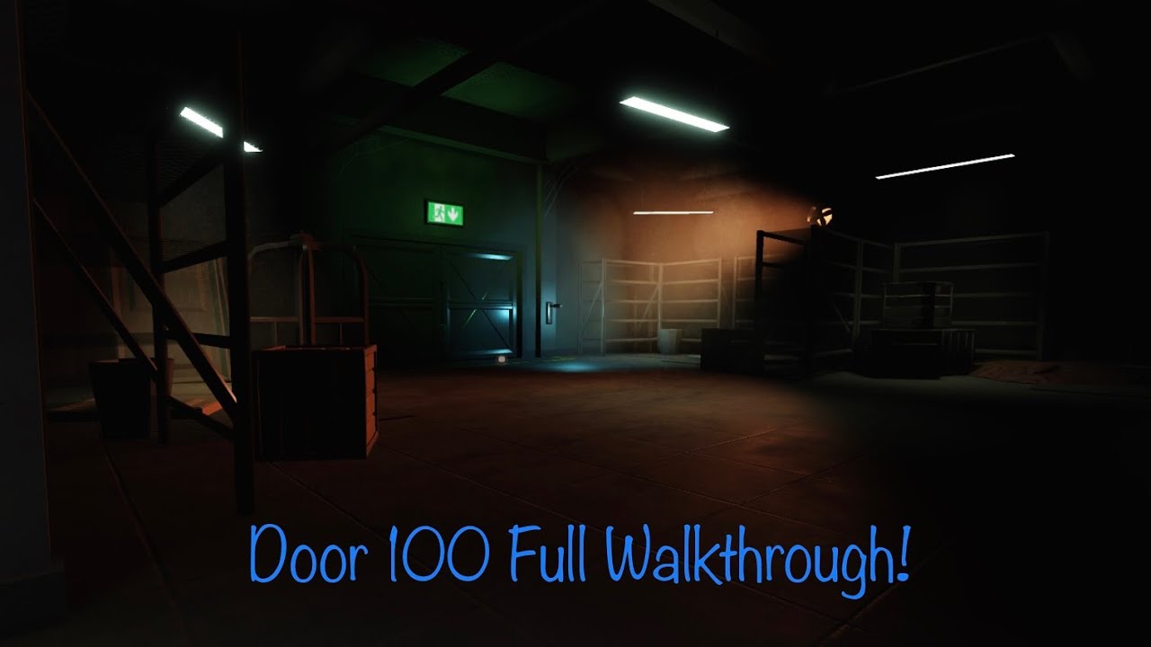 Door 100 - The Electrical Room Full Walkthrough | Veniftor - YouTube