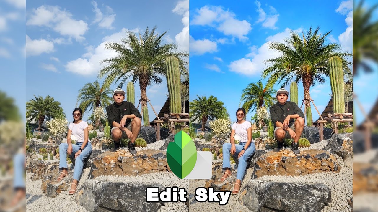 วิธีปรับแก้สีท้องฟ้า แบบง่ายๆ edit sky in Snapseed - YouTube